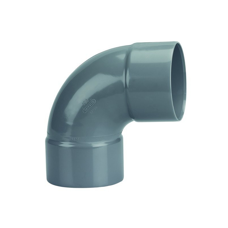COUDE PVC FEMELLE-FEMELLE 87°30 Ø100 - Ø 100 - WC