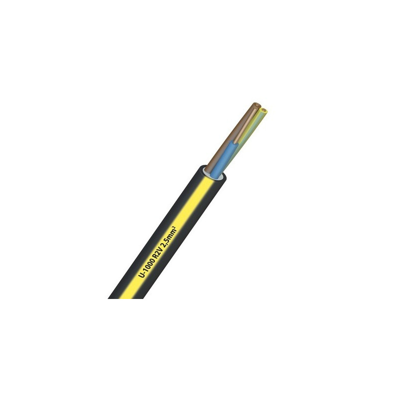 Câble électrique RO2V2X2.5 - CABLE ELECTRIQUE RIGIDE - U-1000 R2V