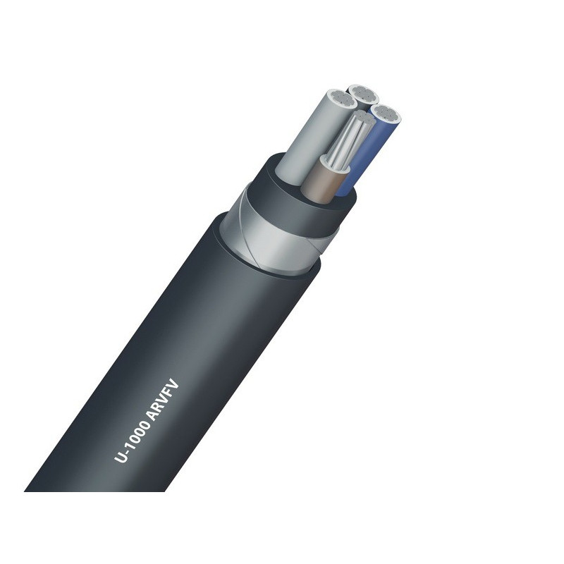 Cable electrique rigide armé, U1000 - RVFV, Vente de câbles électriques