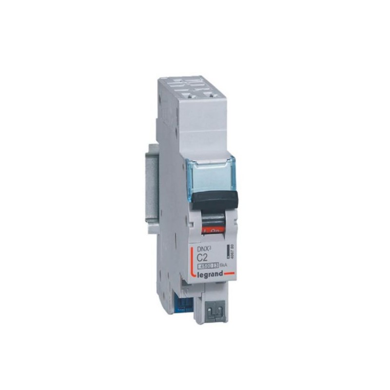 Disjoncteur modulaire Legrand DNX3 4500 1P+N 2A 4,5kA